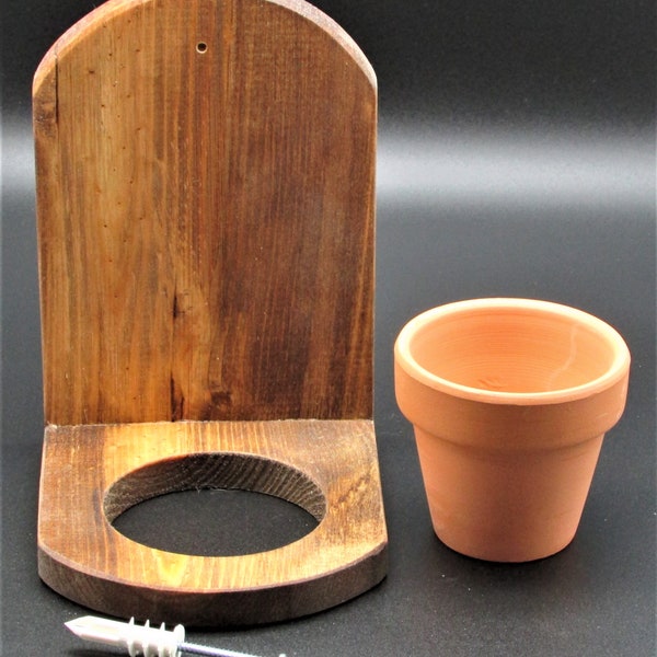 Wood Clay Pot Hanger - Etsy