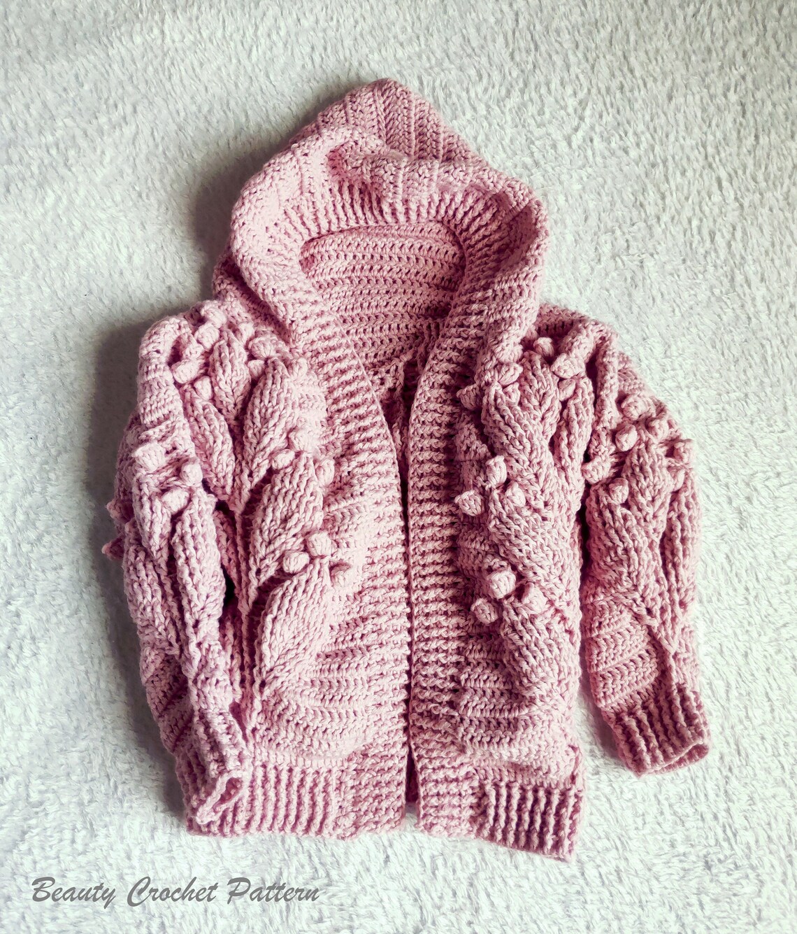 Crochet Hooded Cardigan Crochet Hooded Sweater Pattern Girl | Etsy