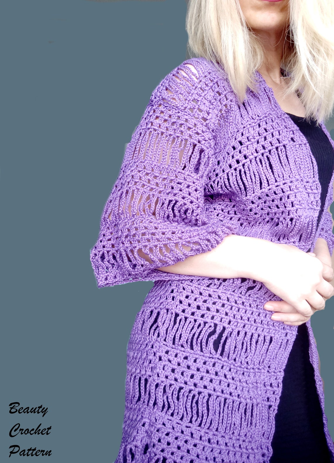 Boho Crochet Cardigan Crochet Cardigan Pattern Crochet Beach | Etsy