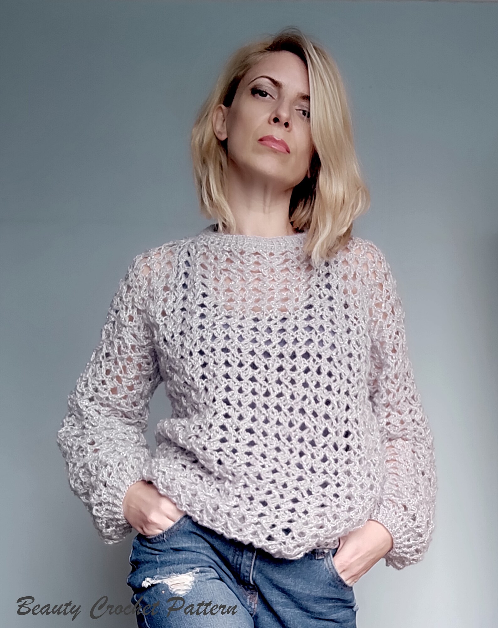 Sweater Crochet Pattern Crochet Pattern Sweater Woman - Etsy