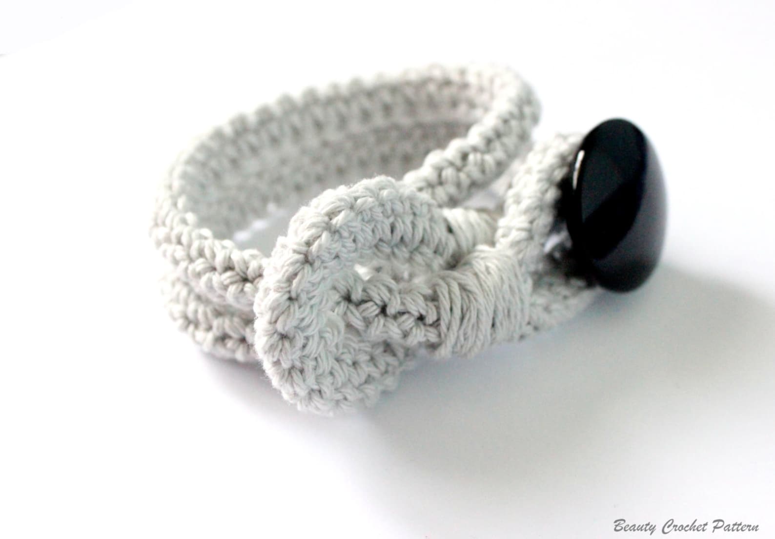 Crochet Pattern Bracelet Button, Crochet Jewelry Pattern, Crochet Cord ...
