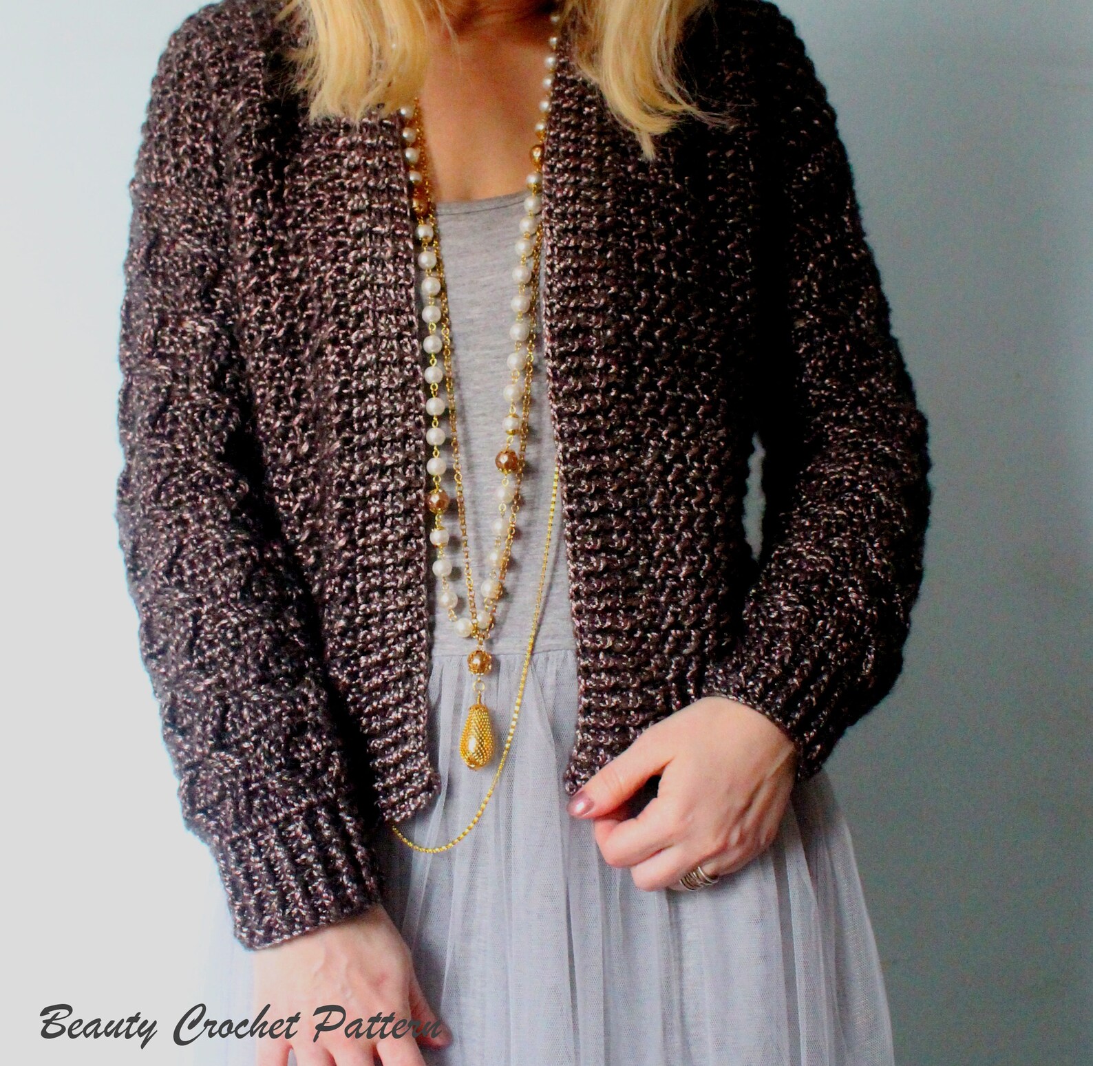 Crochet Cable Cardigan, Crochet Bomber Pattern, Crochet Open Cardigan ...