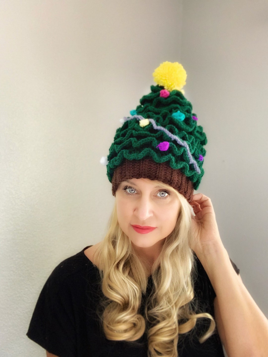 Christmas Tree Hat, Woodland Style Green Hat, Photo Prop - Etsy