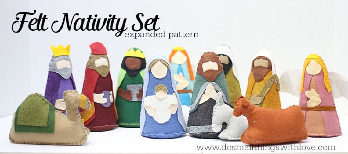 EXPANDED Felt Nativity Set Pattern // PDF Instant Download | Etsy UK