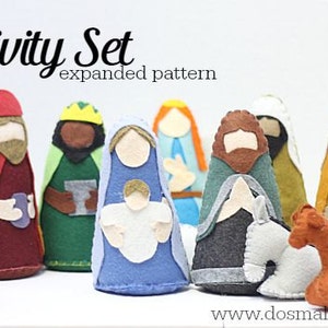 EXPANDED Felt Nativity Set Pattern // PDF Instant Download | Etsy
