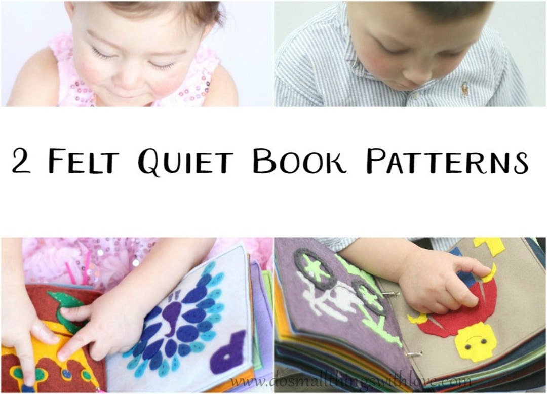 2 Felt Quiet Book Patterns//abc Boy and Girl Quiet Book Patterns - Etsy