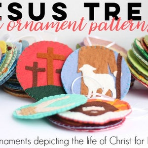 Jesus Tree Felt Ornament Pattern//lenten Scripture Activity // - Etsy