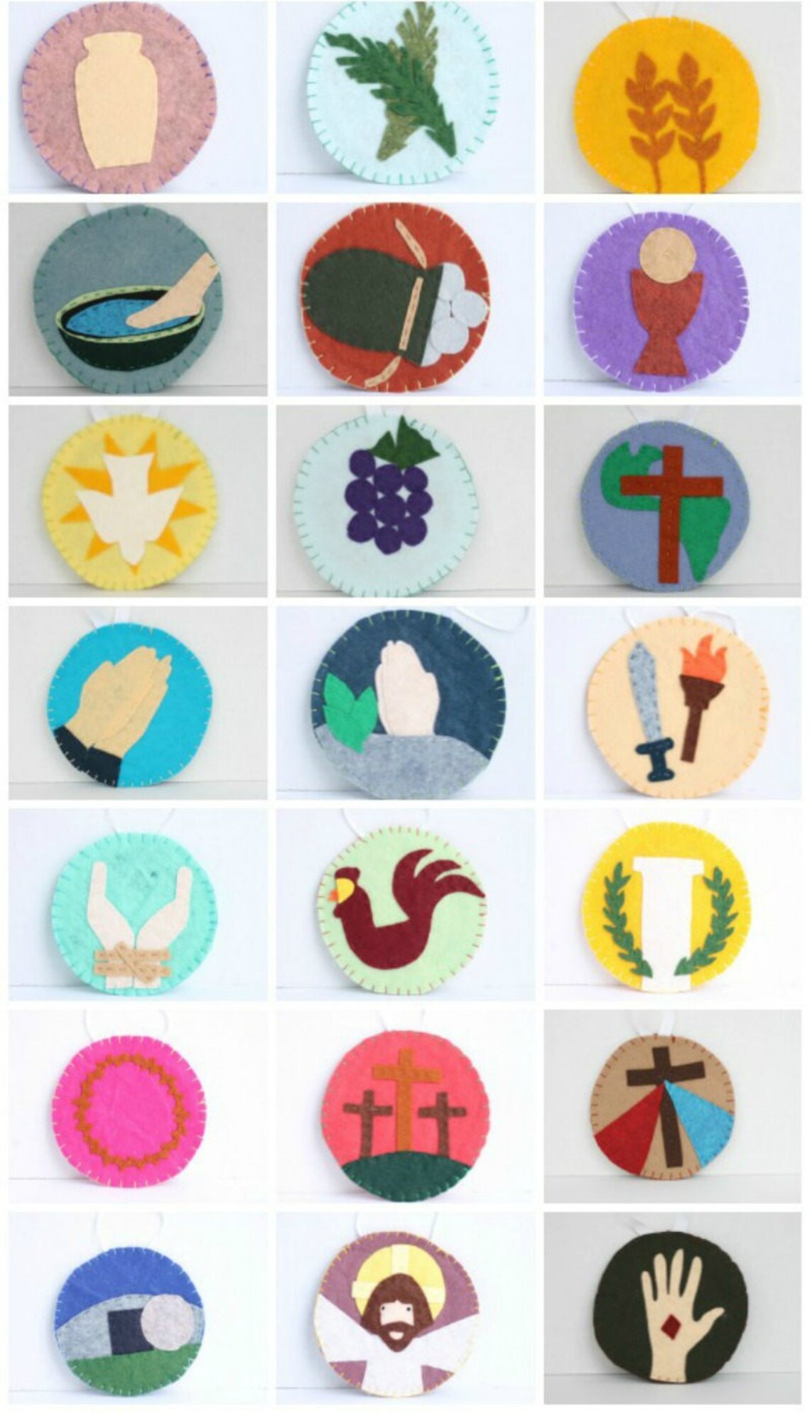 Jesus Tree Felt Ornament Pattern//lenten Scripture Activity // - Etsy