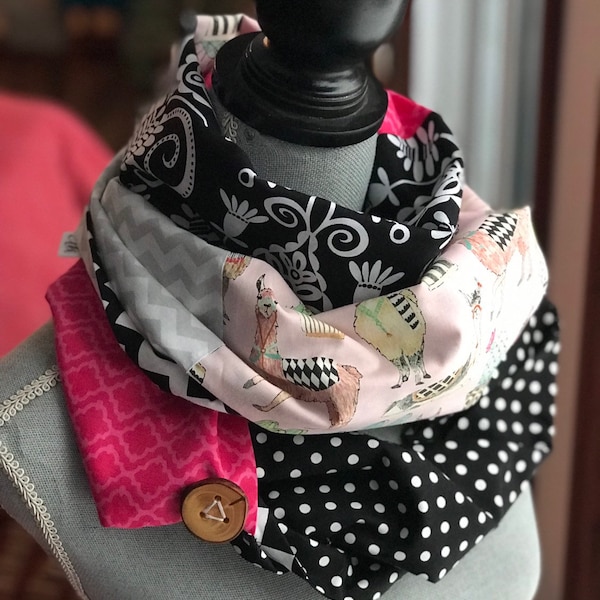 Scarf With Buttons - Etsy