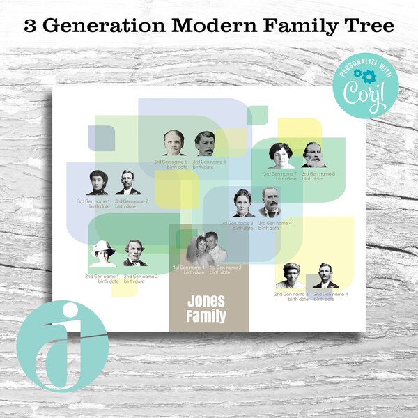 Modern Family Tree - Etsy