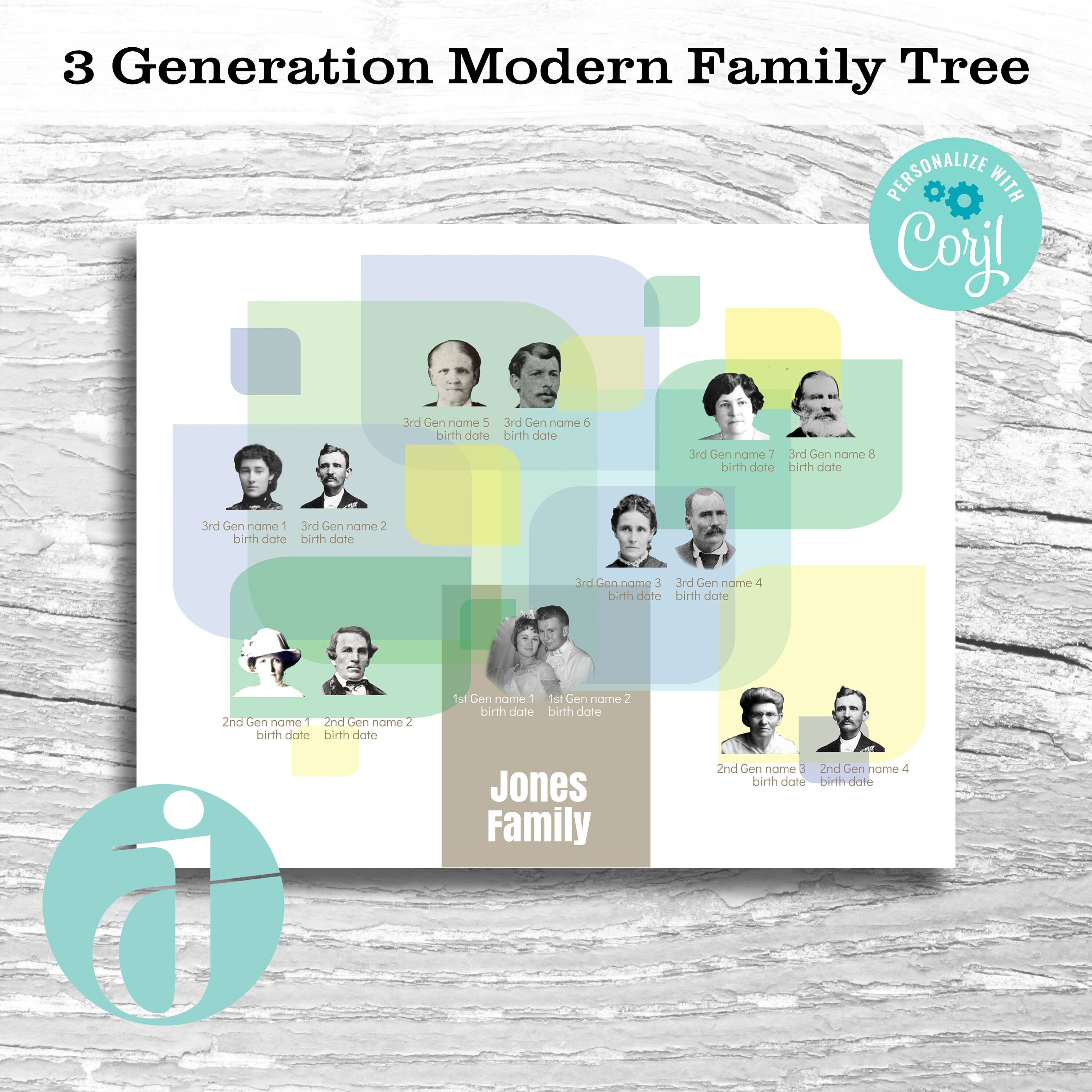 Modern Family Tree Template