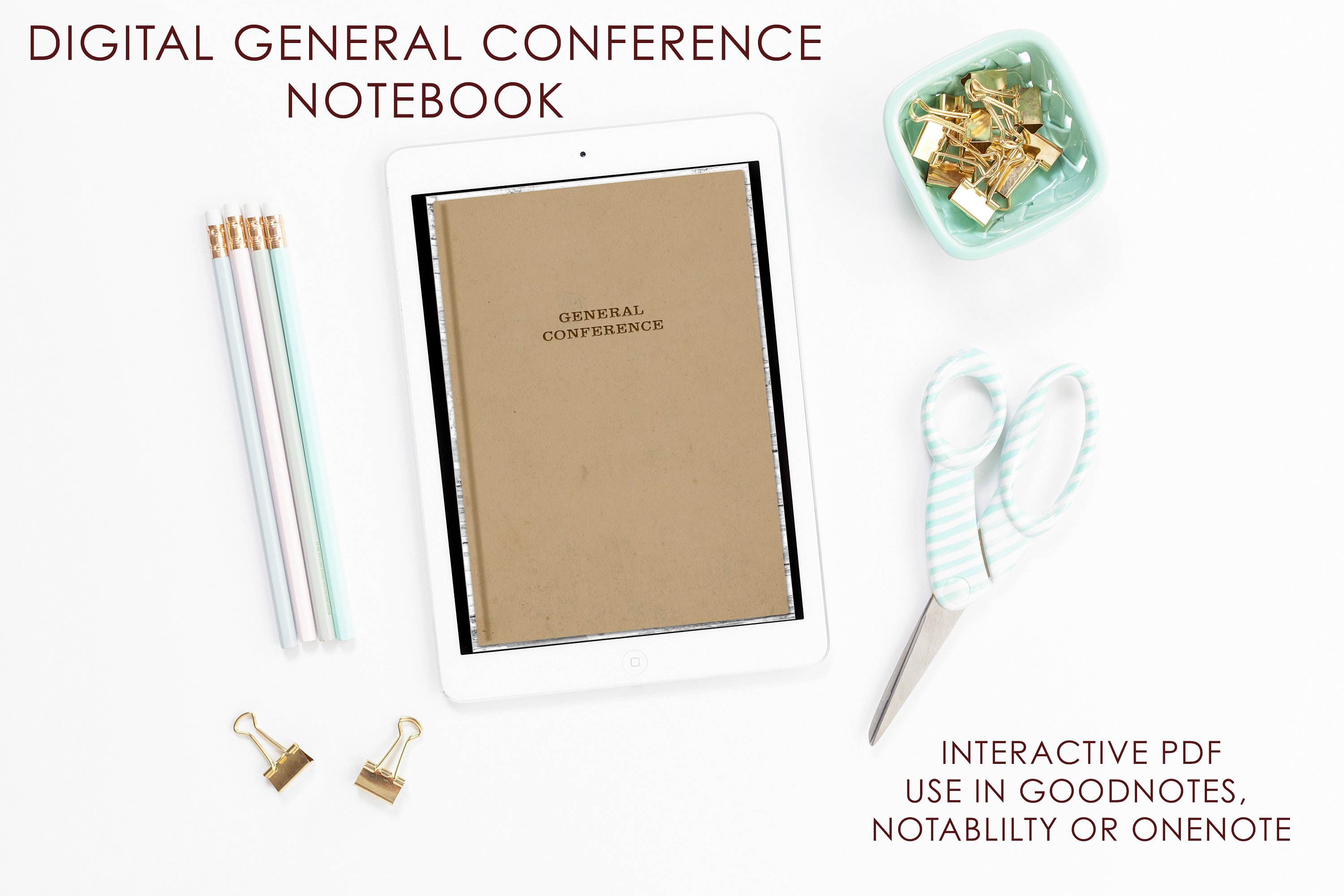 Digital General Conference Notebook Journal Workbook Notes for | Etsy