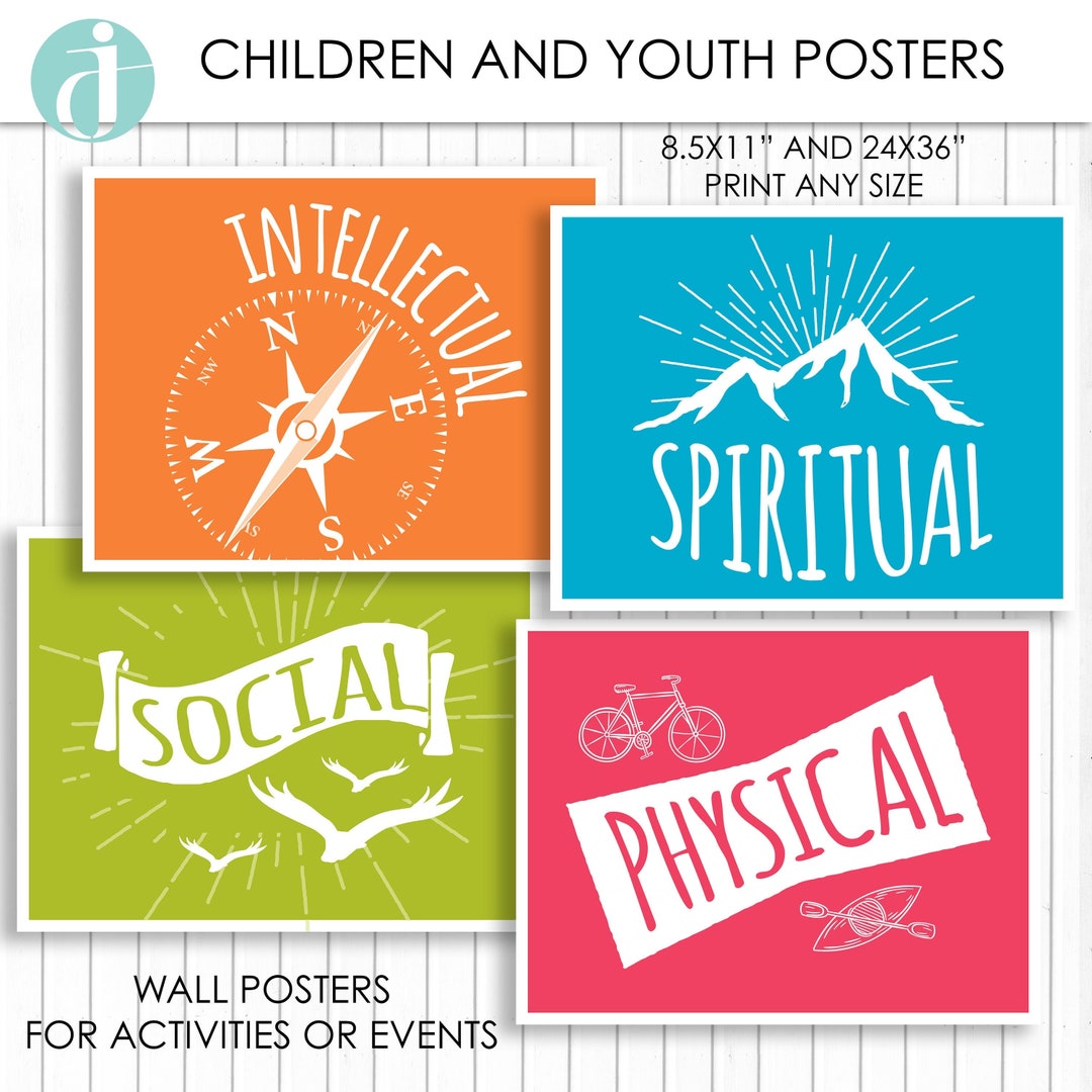 Youth Program Posters: Spiritual, Intellectual, Social, Physical (PDF ...