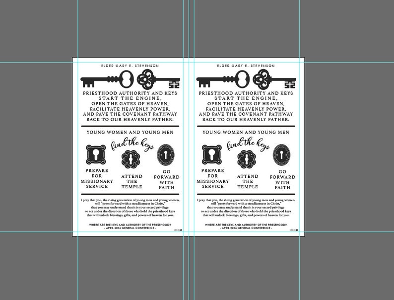 Priesthood Keys Handout: Conference Talk Printable (digital Download ...