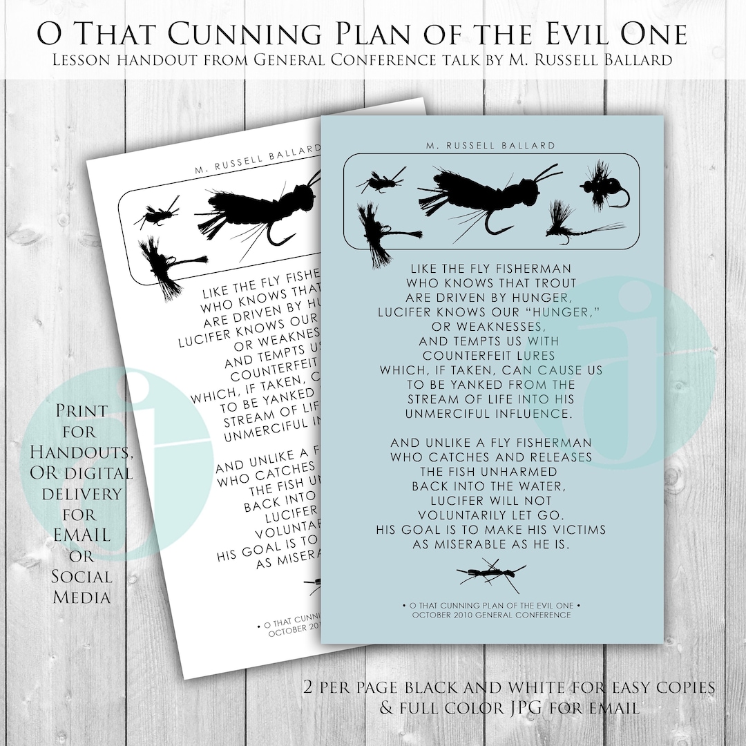 M. Russell Ballard - Cunning Plan Handout (digital Download) - Etsy