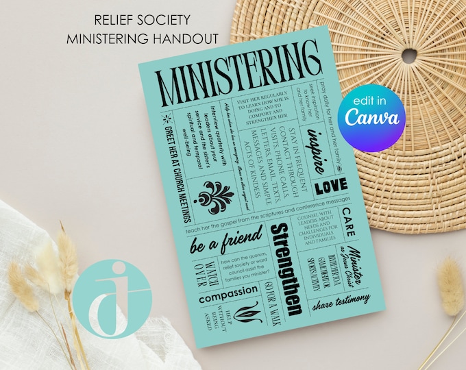 Printable Handout for Ministering Interview or LDS Relief Society ...