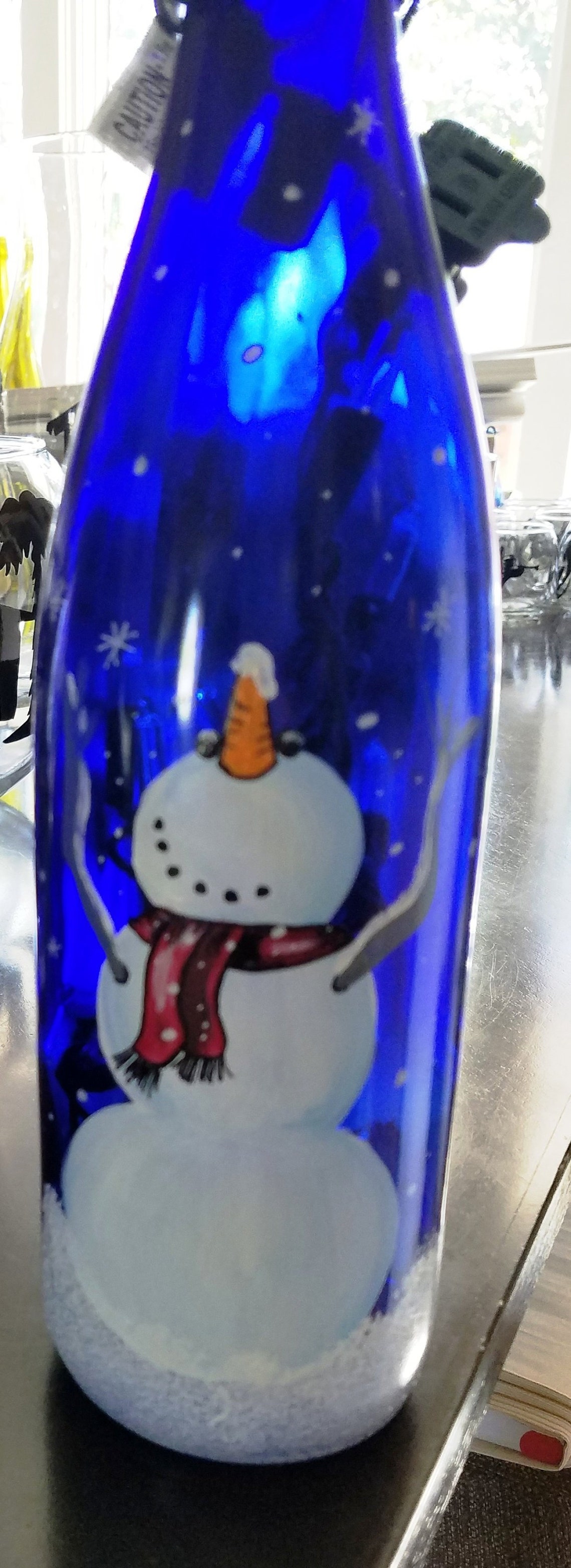 Snowman Catching Snowflakes - Etsy