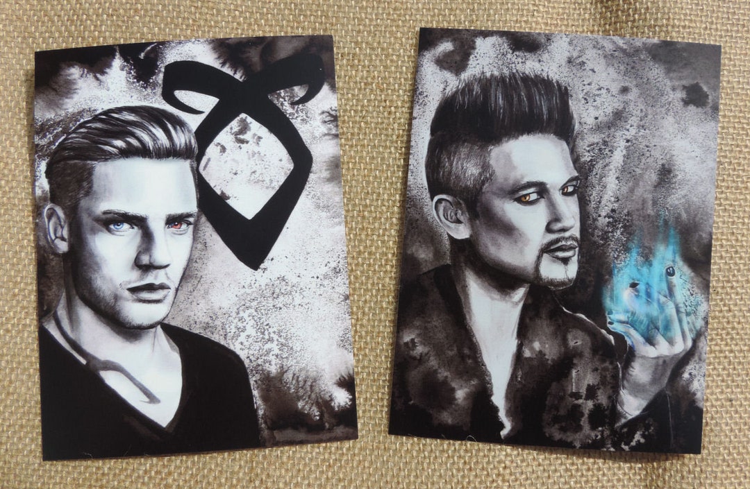 Set 2 X Postcard A6 Shadowhunters / Magnus Bane / Jace / Parabatai ...
