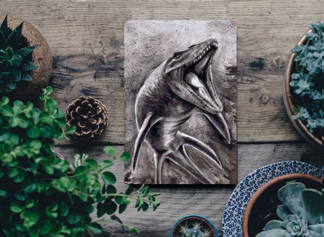 Art Card Mosasaurus/ Brachiosaurus / Jurassic World / Creature ...