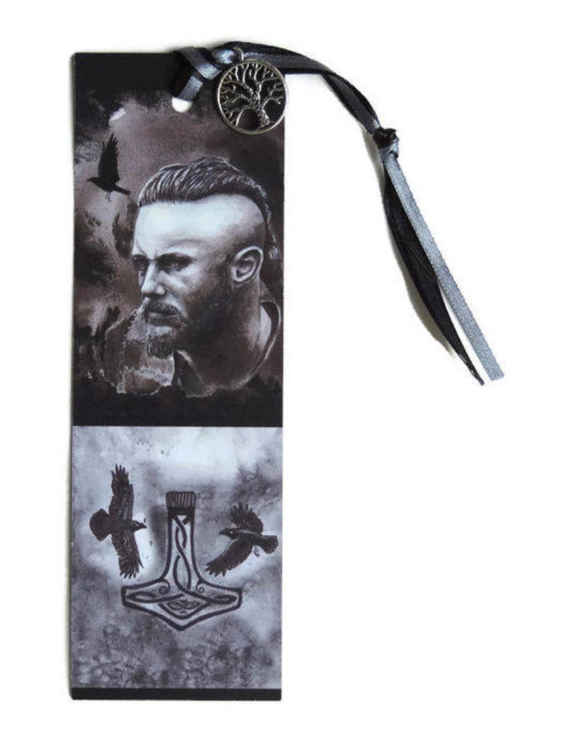 2 Floki Ragnar Lagertha Vikings Bookmark / Winter / Raven and - Etsy