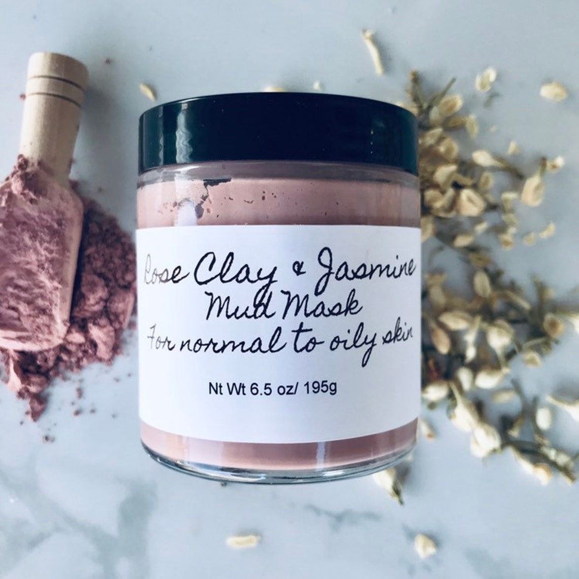 Rose Clay & Jasmine Face Mask, Soothing Mask, for Normal to Oily Skin ...