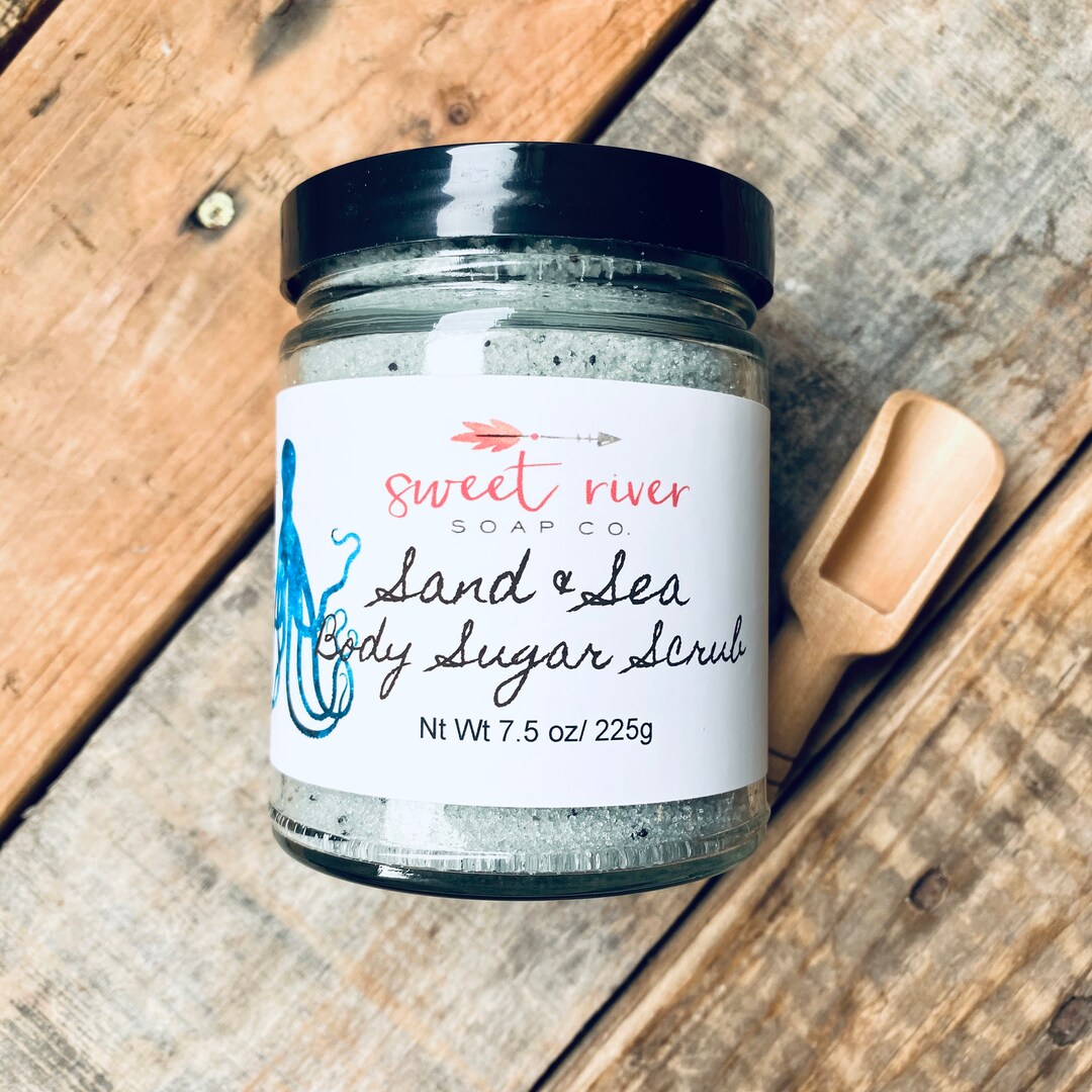 Sand and Sea Sugar Scrub, Body Scrub, Sea Kelp, Sea Clay, Pumice ...