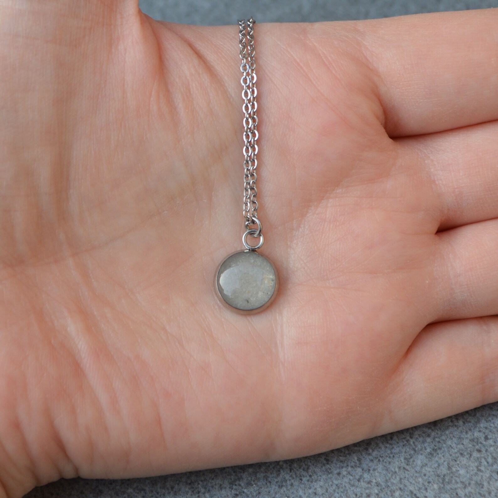 Genuine Lunar Meteorite Moon Dust Medium Hand Blown Necklace ...