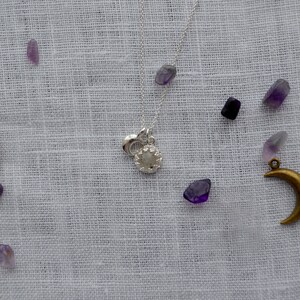 Genuine Lunar Meteorite Moon Dust Hand Blown Princess Necklace | Etsy