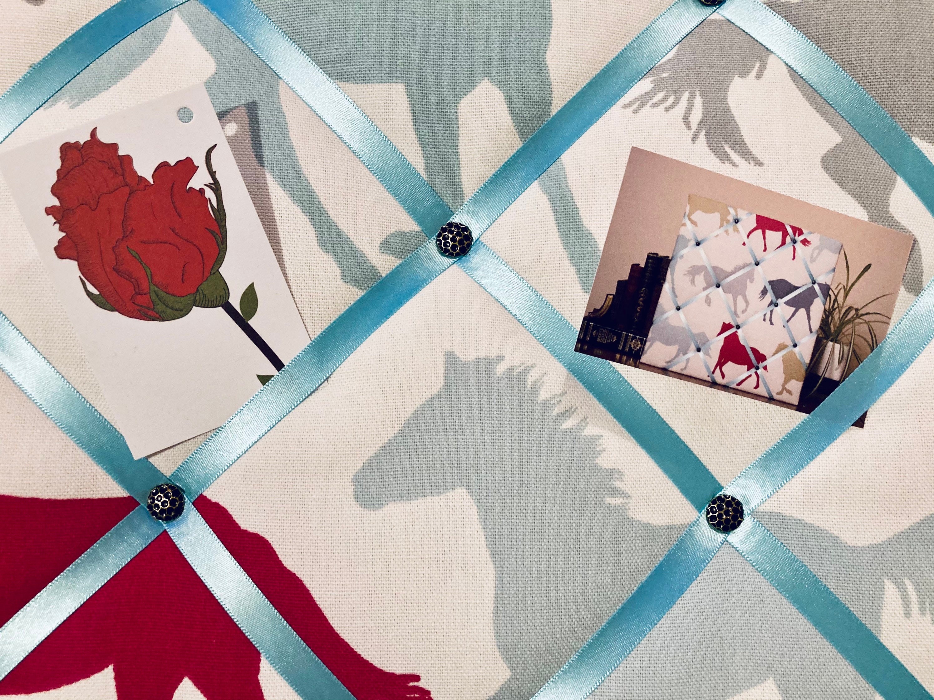 Horse Rosette Display Board Fabric Noticeboard Wall Decor - Etsy Australia