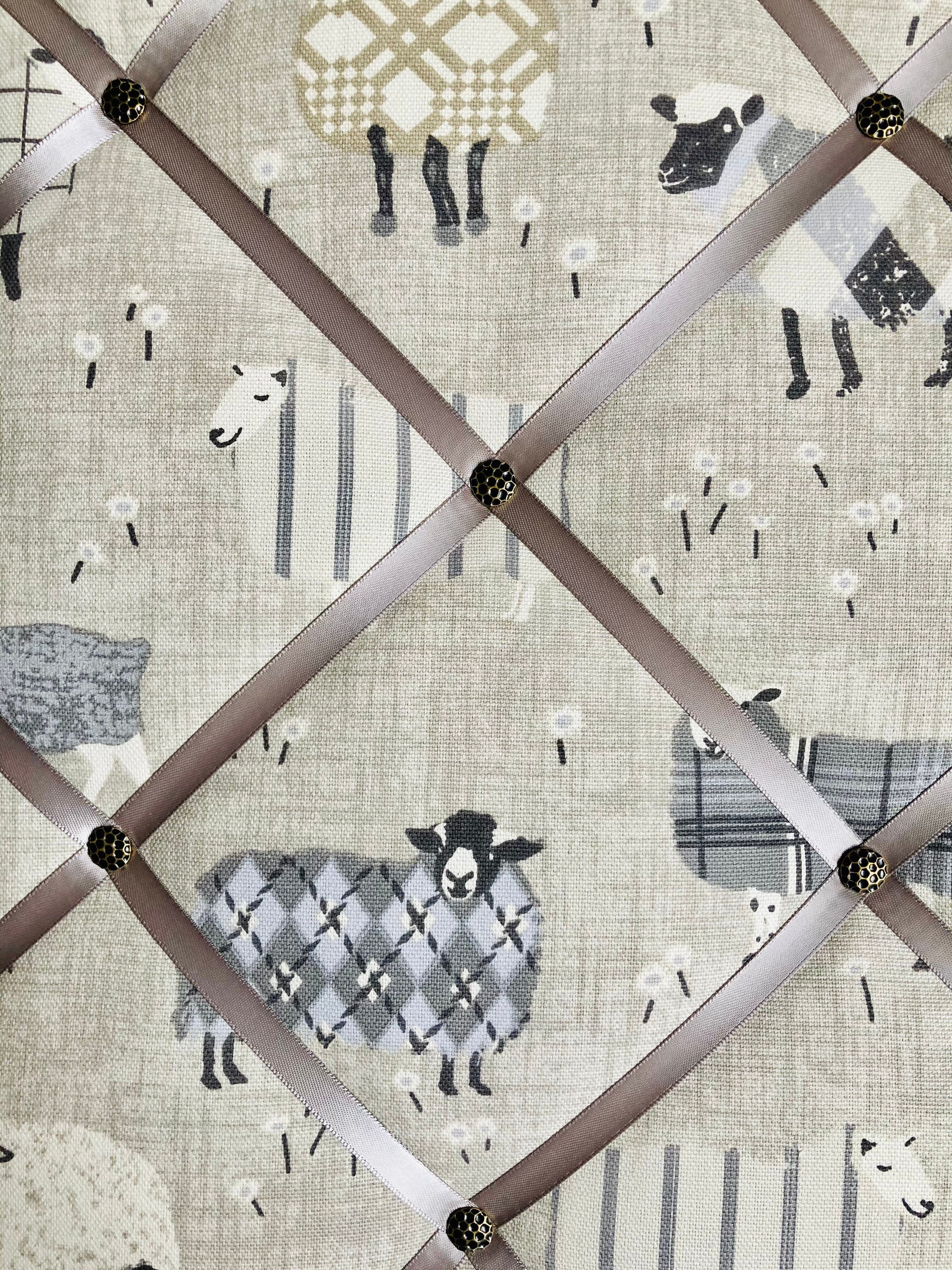 Sheep fabric noticeboard memoboard wall decor wall | Etsy