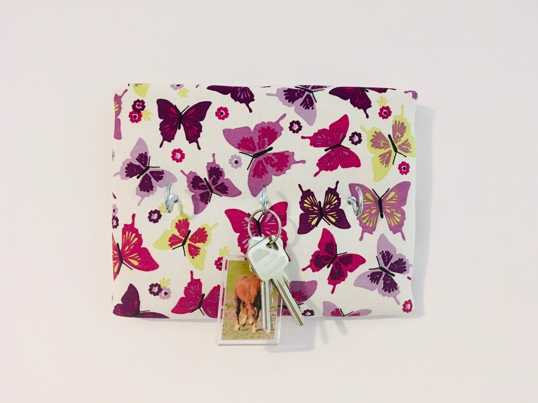 Purple Butterfly Key Rack, Bag Holder, Jewellery Display, Medal Hanger ...