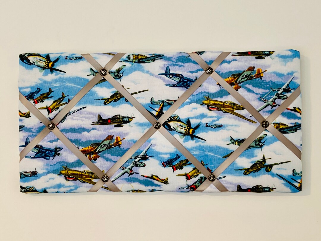 Décoration murale en tissu avions de guerre, tableau d'affichage ...