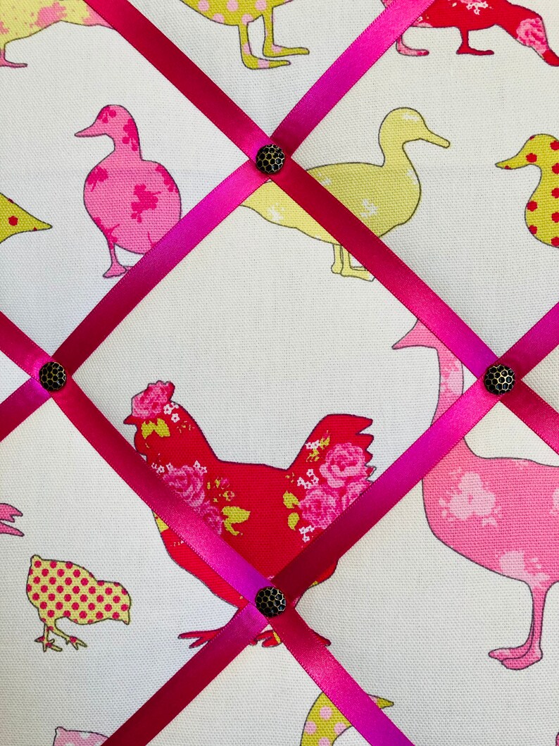Ducks Fabric Pin Board Memoboard Rosette Display Board - Etsy UK
