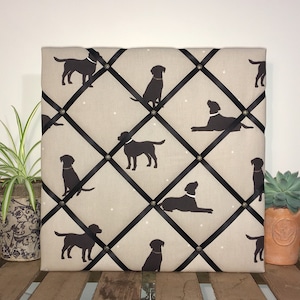 Labrador Fabric Photo/picture Board, Noticeboard, Wall Organiser ...