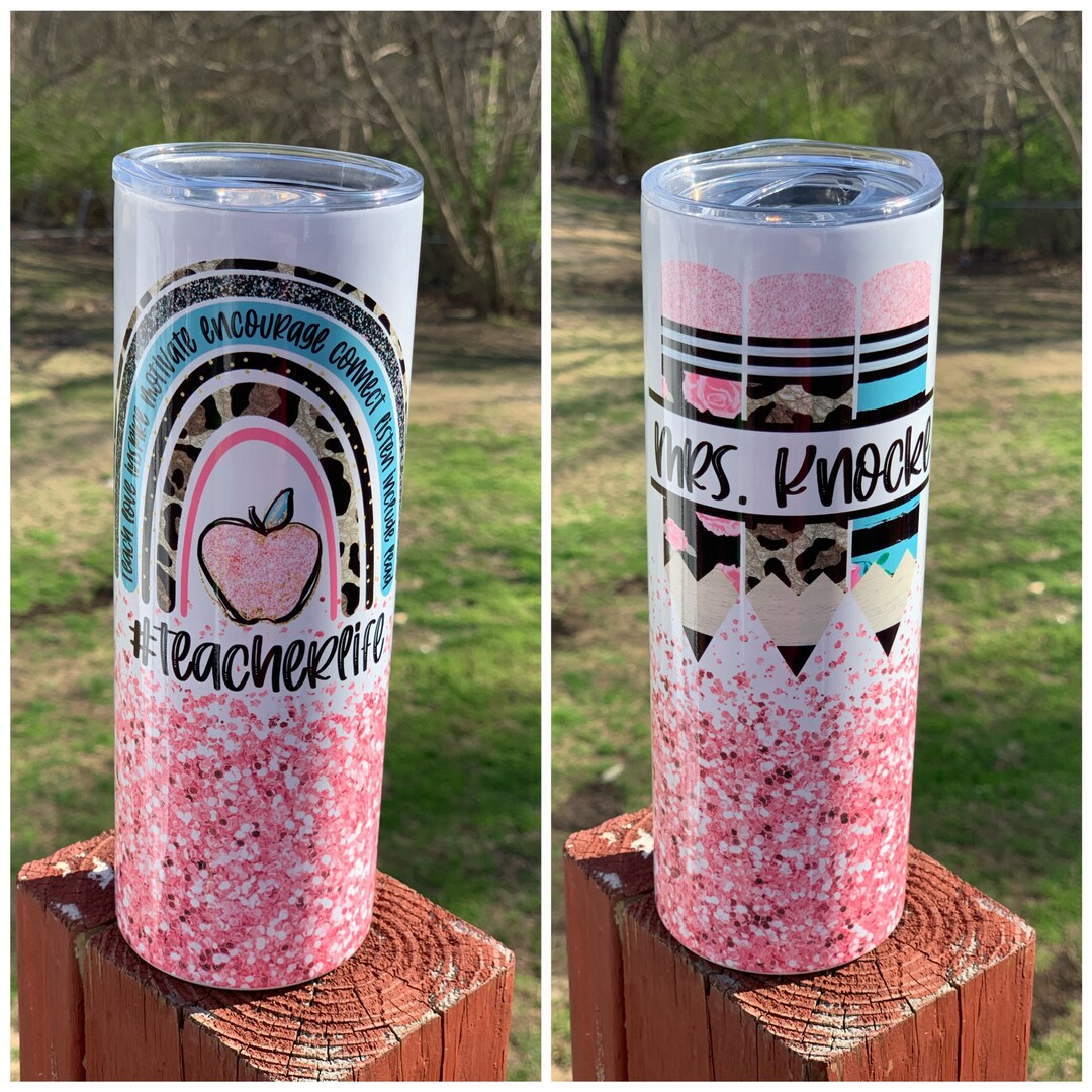 Teacher Tumbler, Teacher Gift, Teacher Skinny Tumbler, Teacher 20oz ...