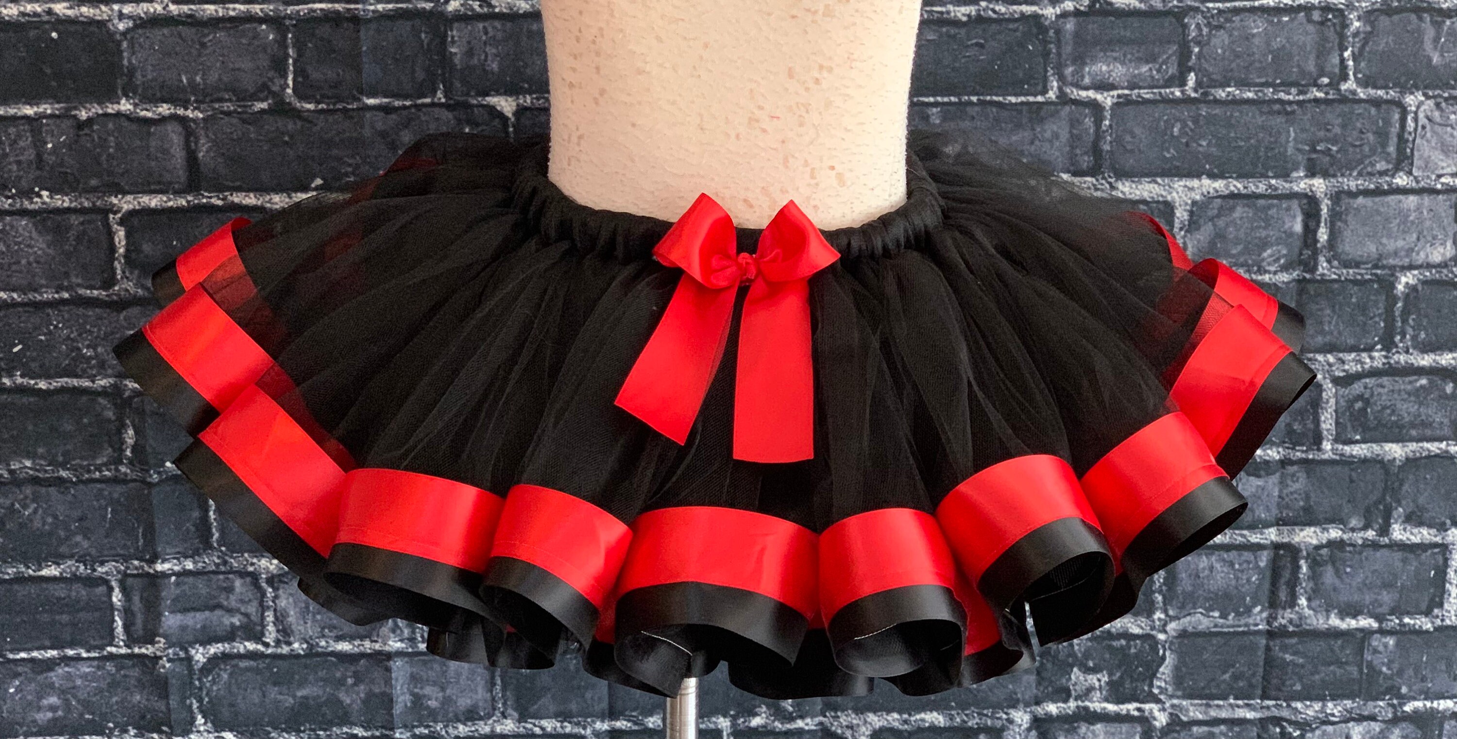 Red and Black Tutu, Red Tutu, Black and Red Tutu, Black Tutu, Black and ...