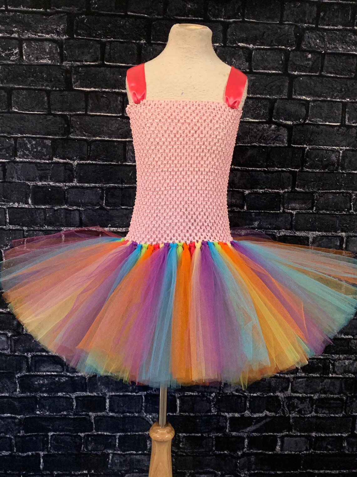 Rainbow Tutu Dress Rainbow Tutu Pink Rainbow Tutu Pink - Etsy