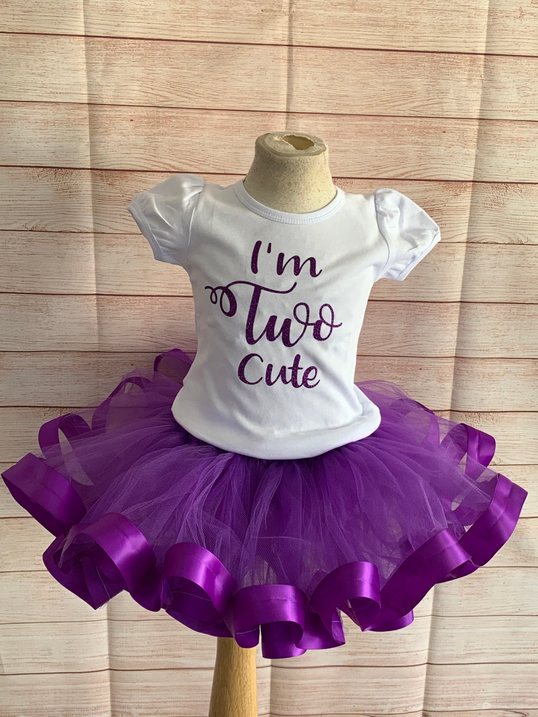 Im Two Cute Tutu, Im Two Cute Birthday Shirt, Im Two Cute Birthday ...