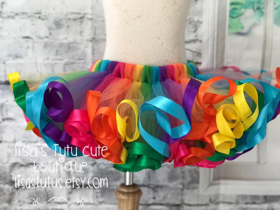 Rainbow Tutu, Rainbow Birthday, Unicorn Tutu, Rainbow Birthday Tutu ...