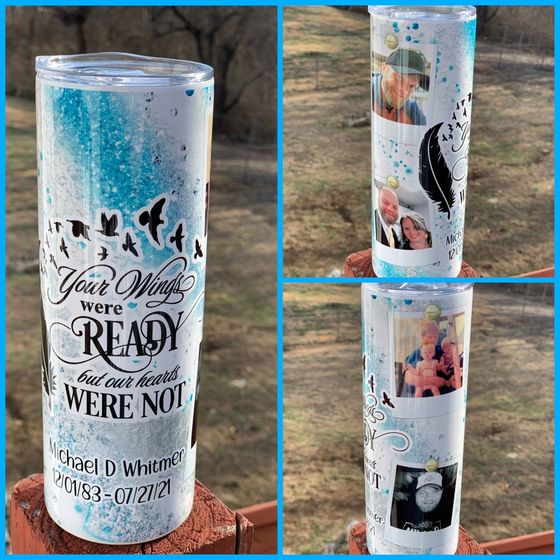 Memorial Tumbler Memorial Cup Memorial Coffee Cup Your | Etsy