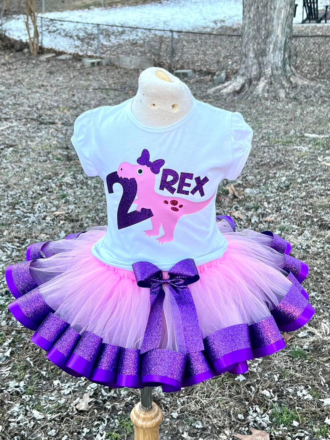 2 Rex Tutu, 2 Rex Birthday Outfit, Dino Birthday Outfit, Dinosaur ...