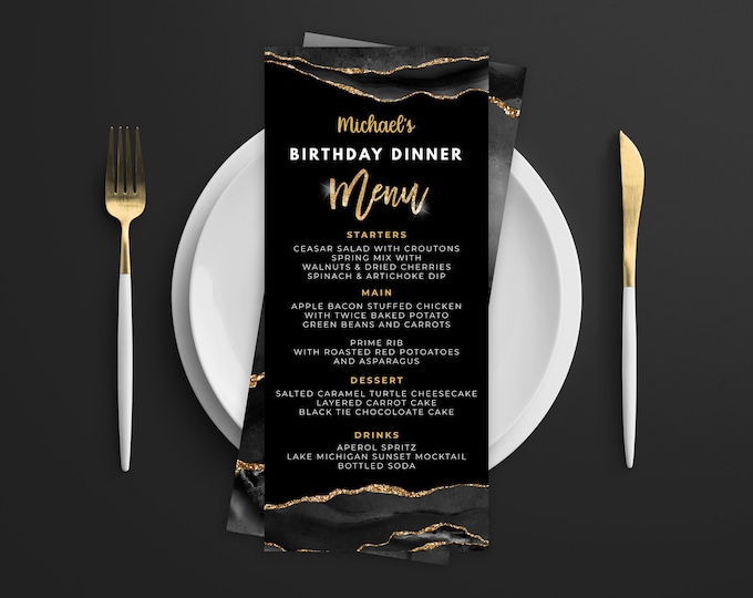 DIY Resturant Menu Fresh Sheet for INSTANT DOWNLOAD in .pdf Editable ...