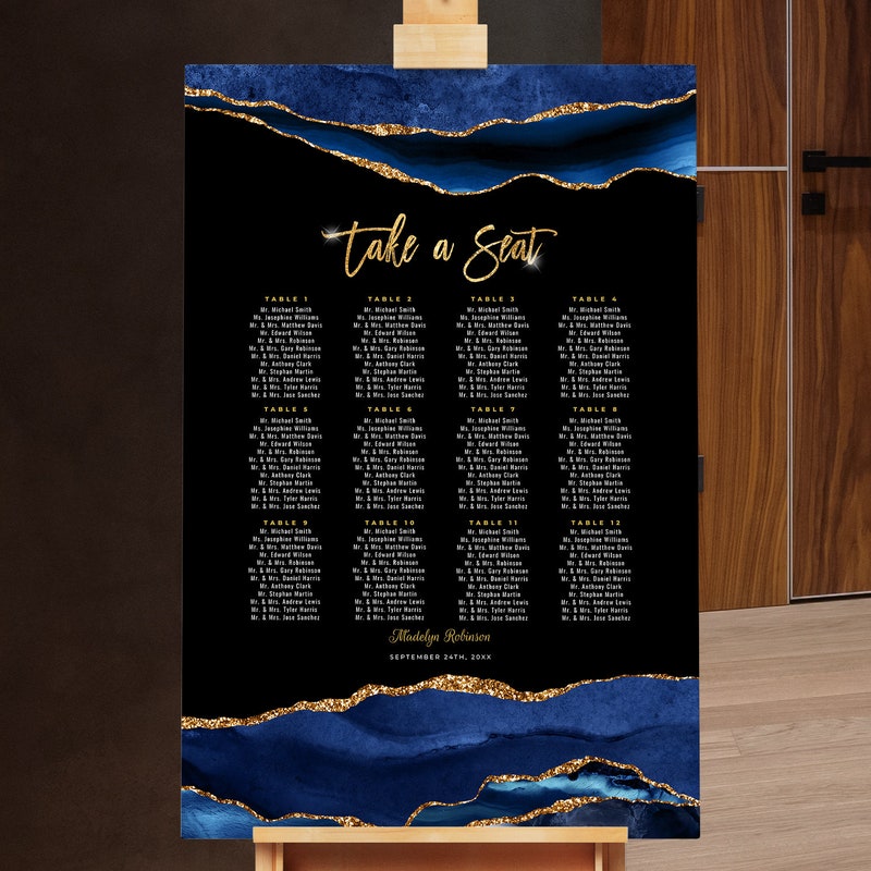 50th Birthday Party Seating Chart - Etsy