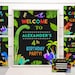 Printable Dinosaur Party Signs Dinosaur Birthday Party Sign Bundle ...