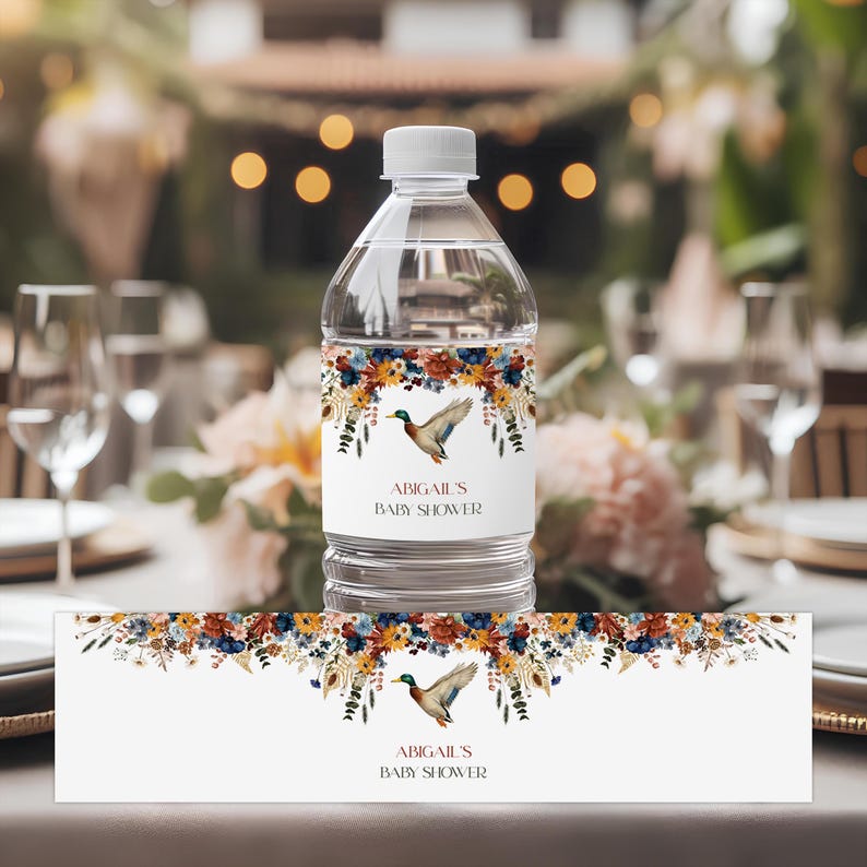 Mallard Duck Water Bottle Label Template - A Little Hunter is on the ...