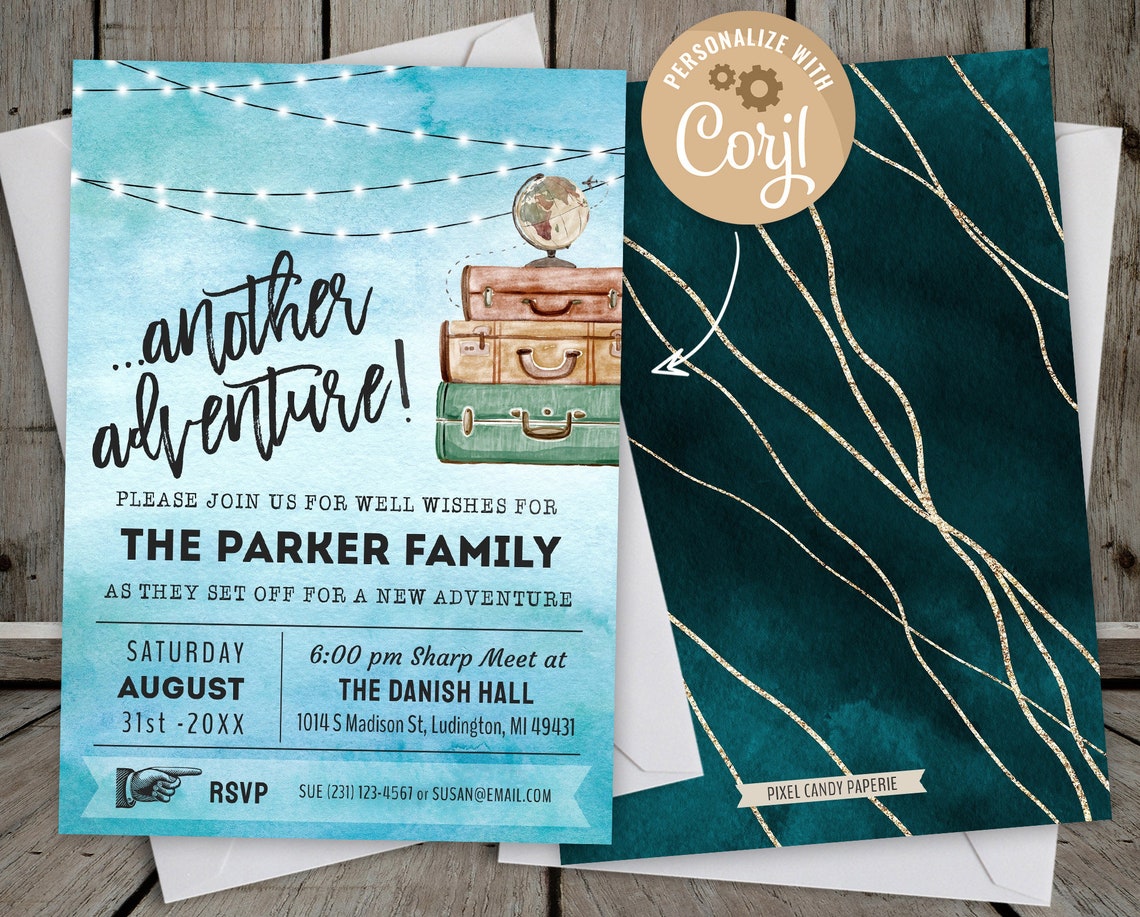 Going Away Party Invitation, Farewell Party Invite, Moving Party Invite ...