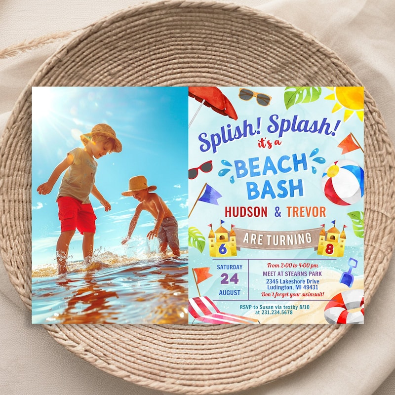 Sibling Photo With Beach - Etsy