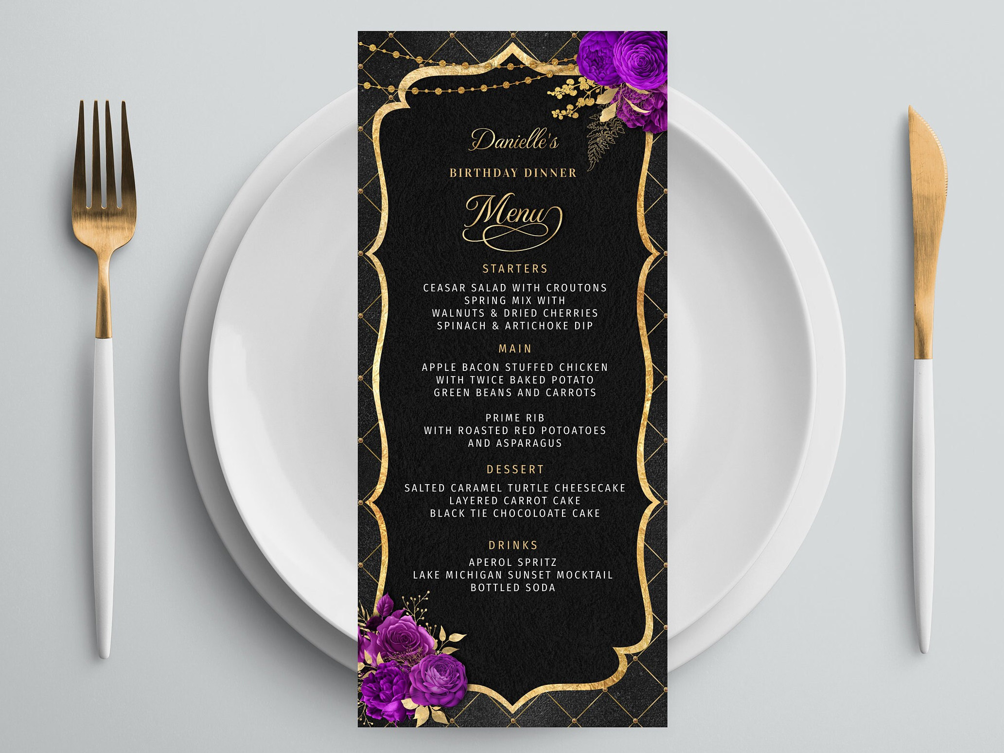 Editable Menu Template and Drink Menu Event Menu Template - Etsy Canada
