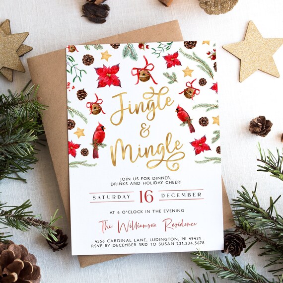 Jingle Invitation Wording