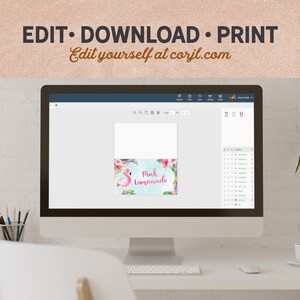 Printable Flamingo Party Food Label Template, Flamingo Theme Party ...